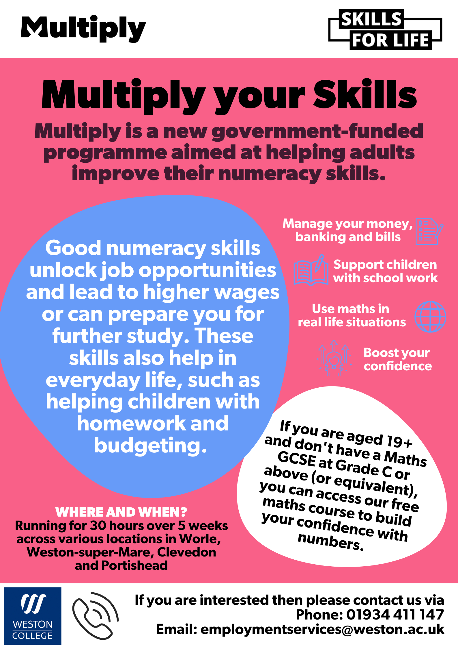 Multiply your Skills | Weston College
